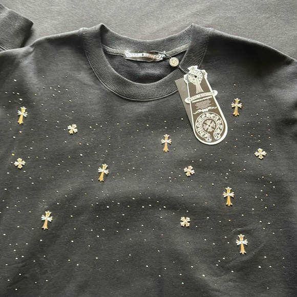 Chrome Hearts | Sweaters | Chrome Hearts Size Xl Black Sweater With ...